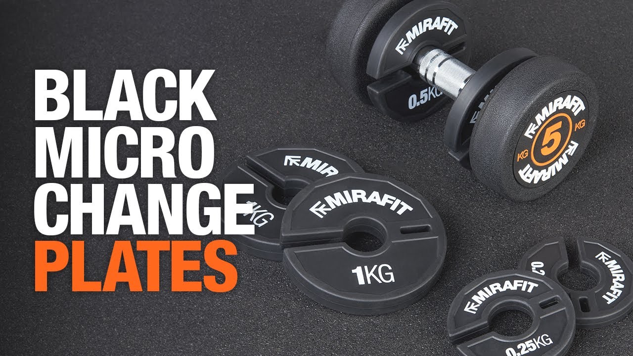 Mirafit Black Micro Change Plates - YouTube