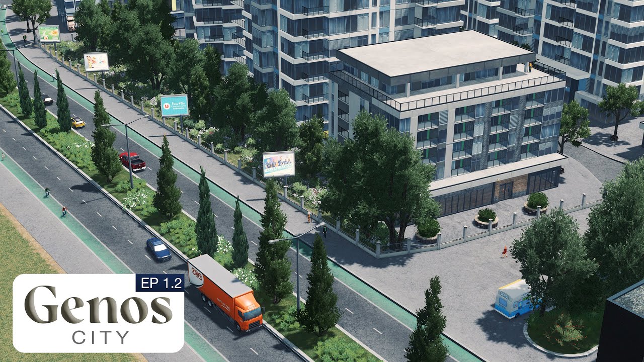 Cities Skylines : Genos city - EP 1.2 "Anderson quay district ...