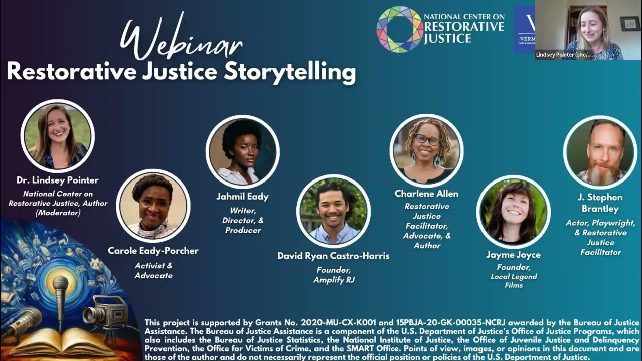 Webinar: Restorative Justice Storytelling - YouTube
