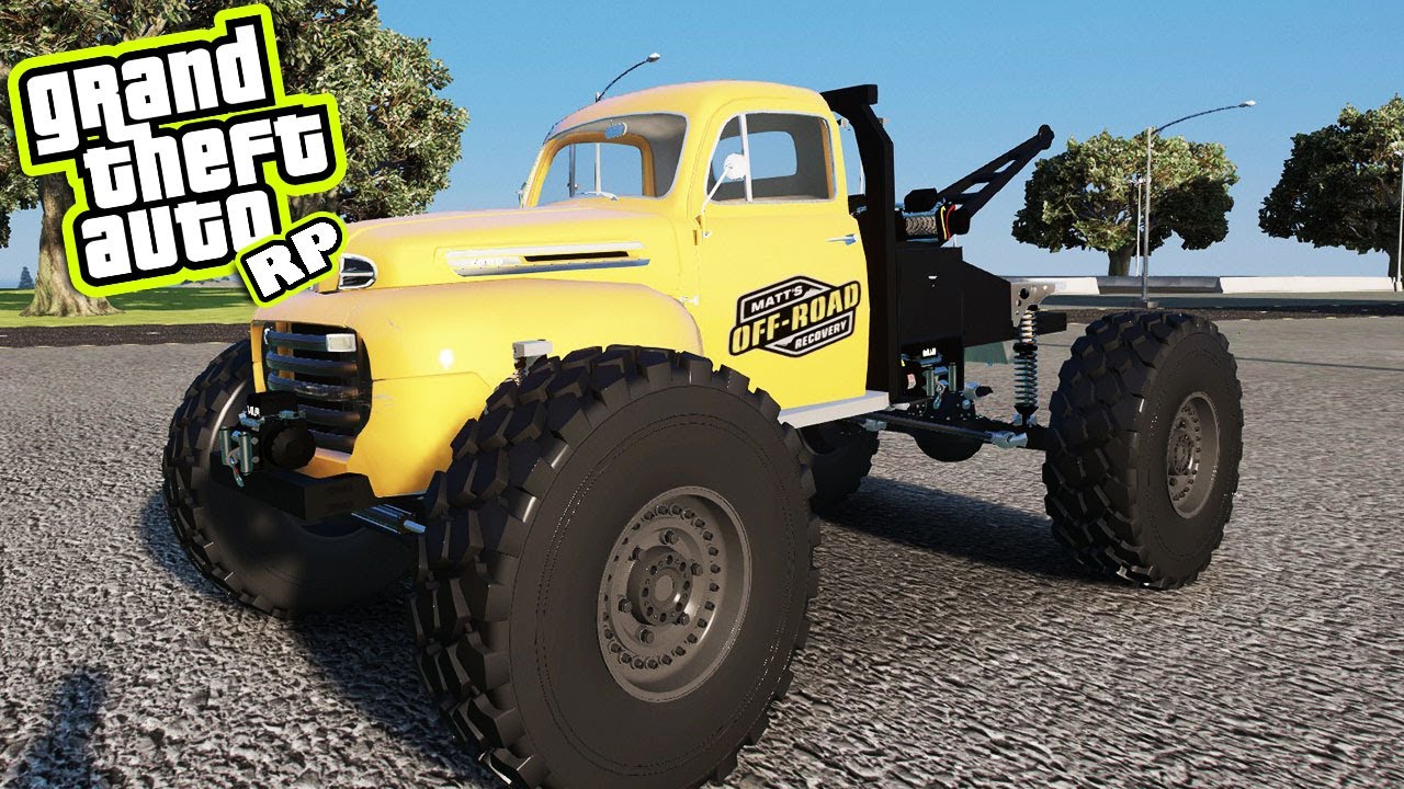 GTA RP - MATTS OFFROAD RECOVERY WRECKER! TESTING IT OFFROAD! - YouTube