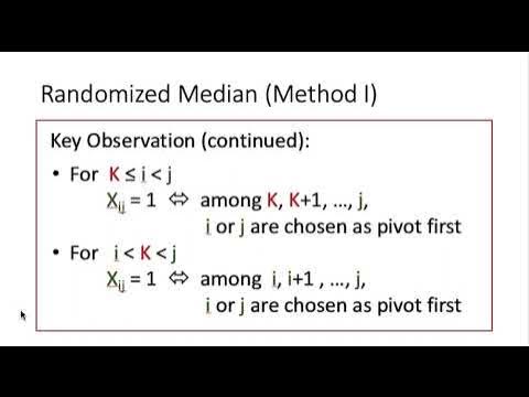 Lecture09-1: Randomized Median (Part I) - YouTube
