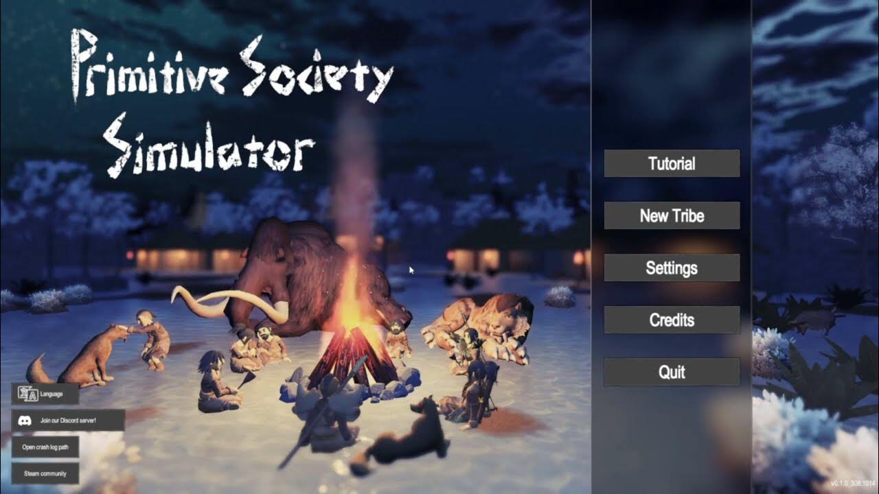 First look. Primitive Society Simulator - YouTube