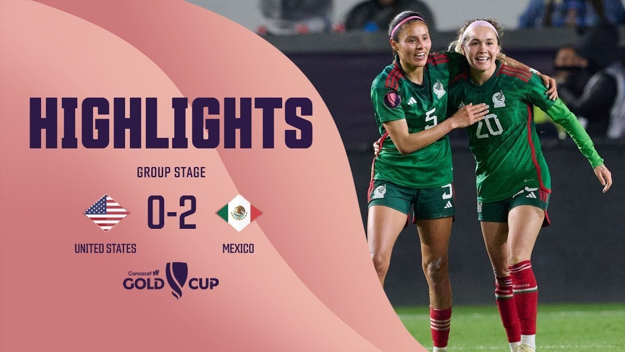 W GOLD CUP Group Stage | United States 0-2 Mexico - YouTube