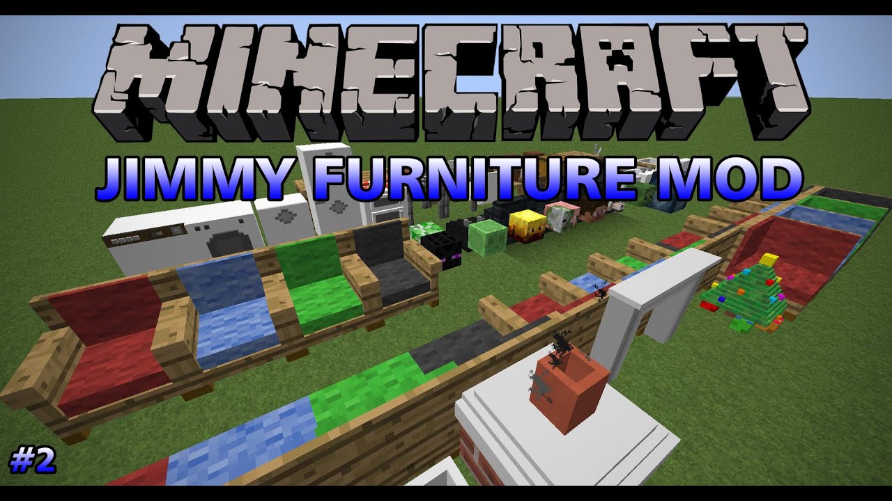 Minecraft: Jammy Furniture Mod 1/3 МЕБЕЛЬ, СТУЛЬЧИКИ И ДИВАН! (Обзор ...