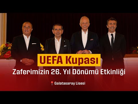 🔴 Galatasaray Lisesi’nde UEFA Kupası zaferimizin 26. yıl dönümü etkinliği #TarihBirKereYazıldı 🏆