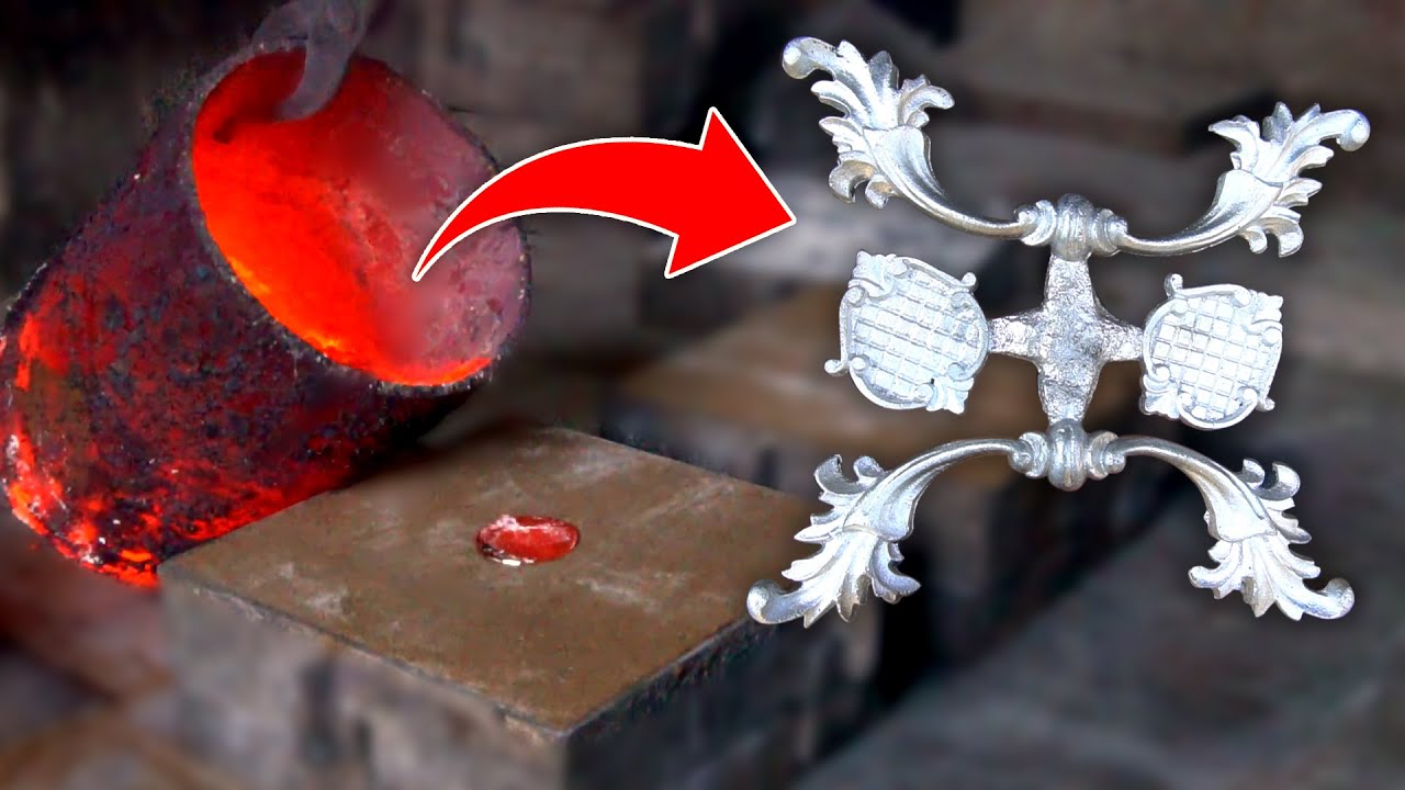 How to Make Flower Design Using Sand Mold Casting Process - YouTube
