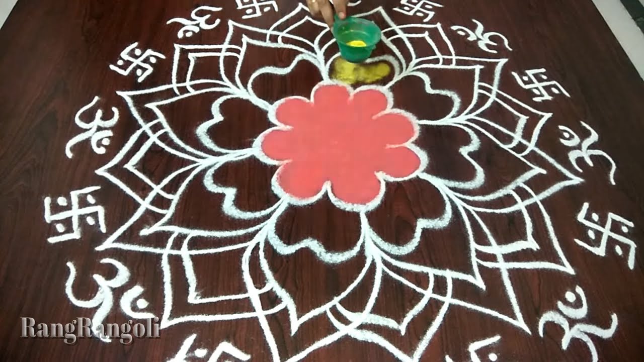 Astadala Padmam muggu * Laxmi Paada Alpana Designs * easy festival ...