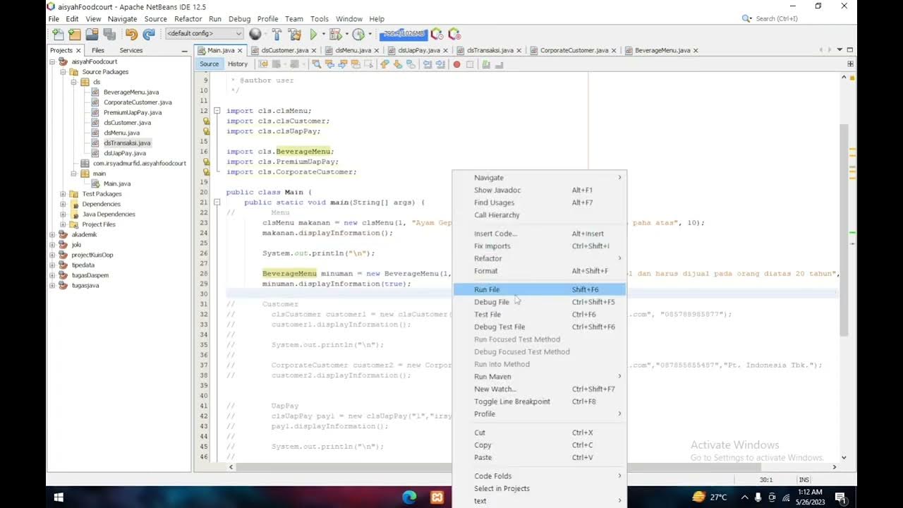 Implementasi Pemrograman Berorientasi Objek - UTS PBO (Rekayasa ...