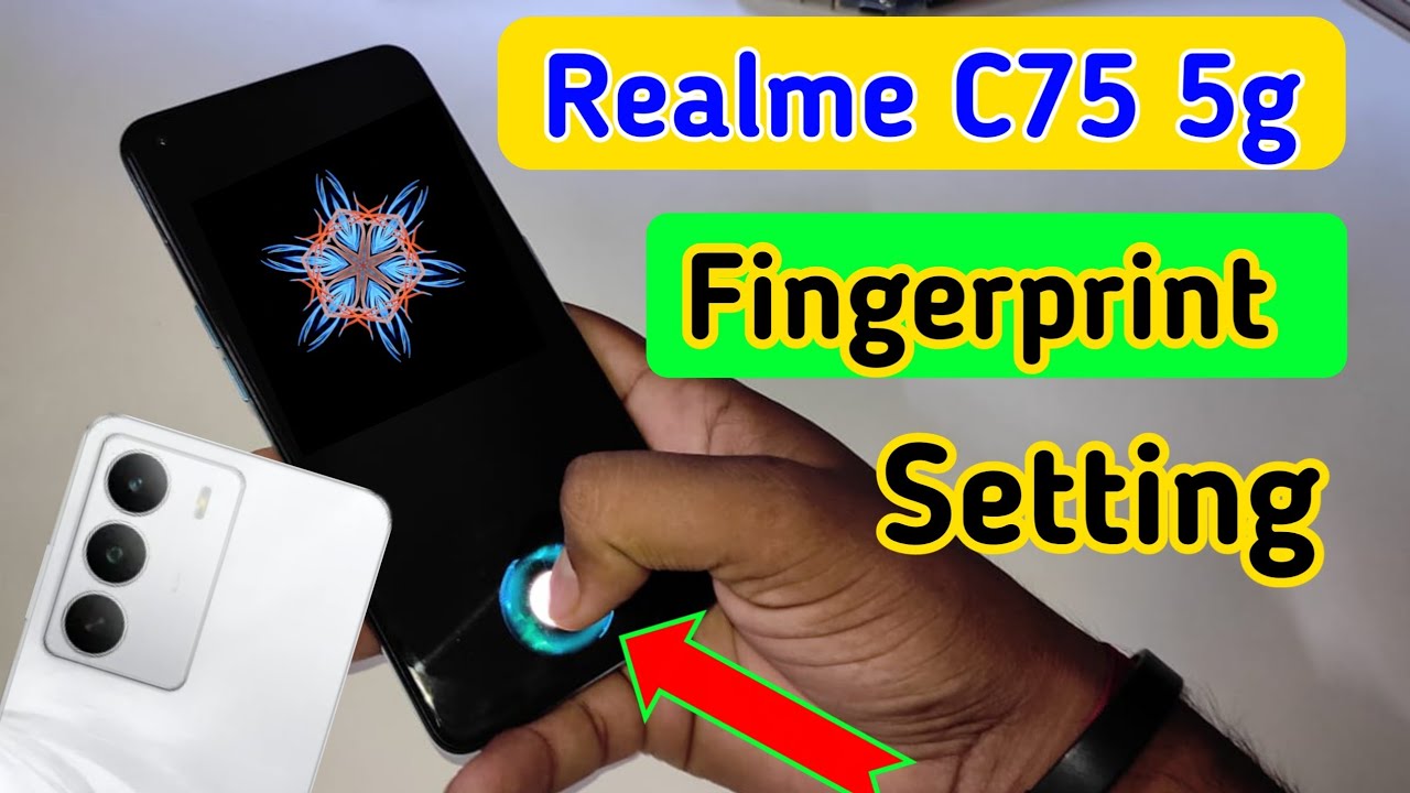 Realme c75 5g in display fingerprint setting/Realme c75 fingerprint ...