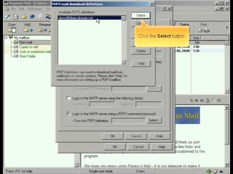Adding email accounts in Pegasus Mail by Host4Go Tutorials - YouTube