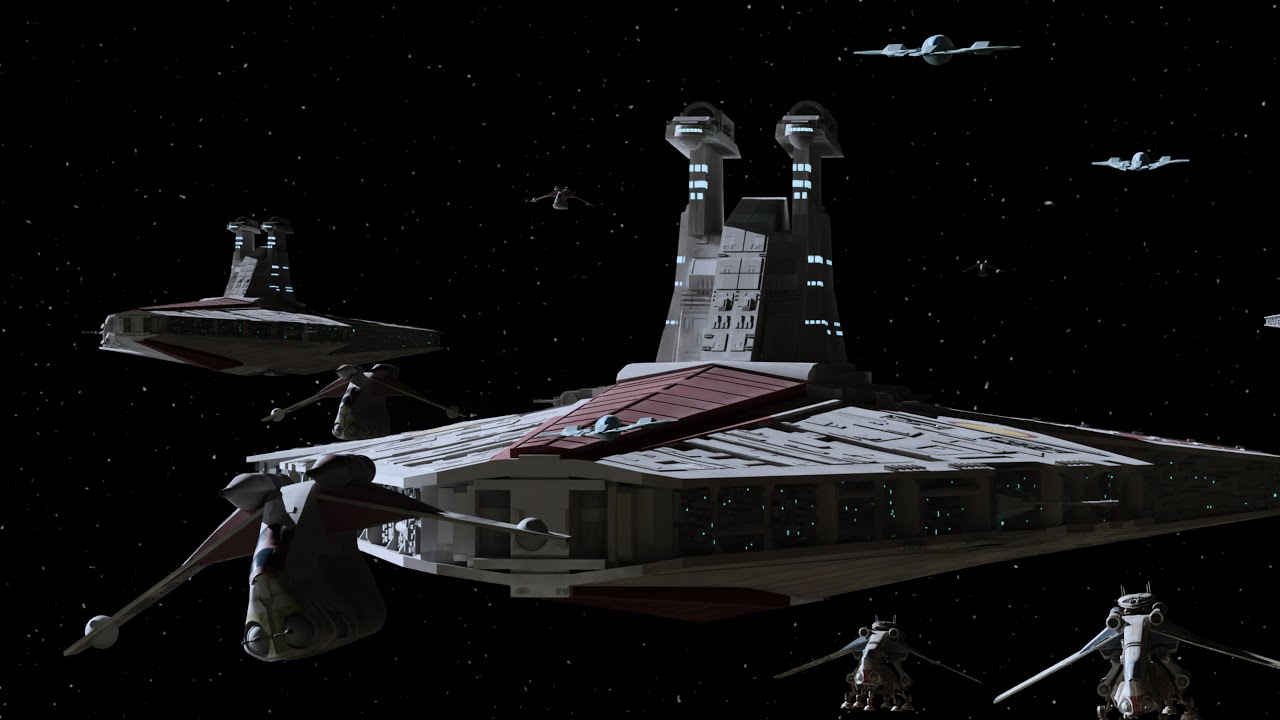 Star Wars The Clone Wars Republic Fleet Blender Animation | Siege of ...