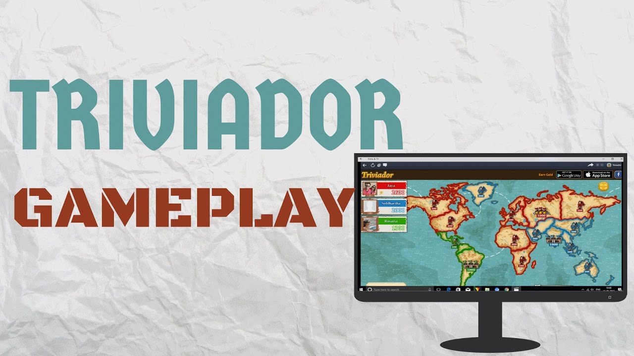 Triviador Gameplay - Fun General Knowledge Facebook Quiz Game - YouTube