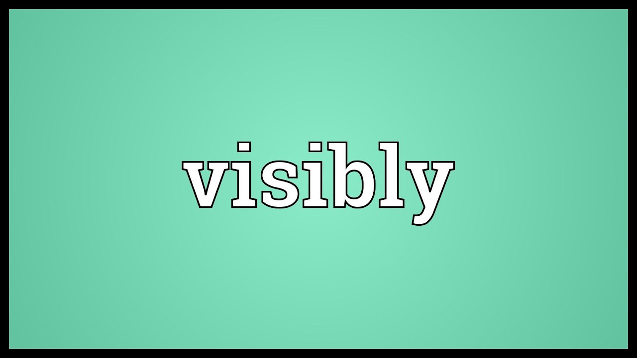 Visibly Meaning - YouTube