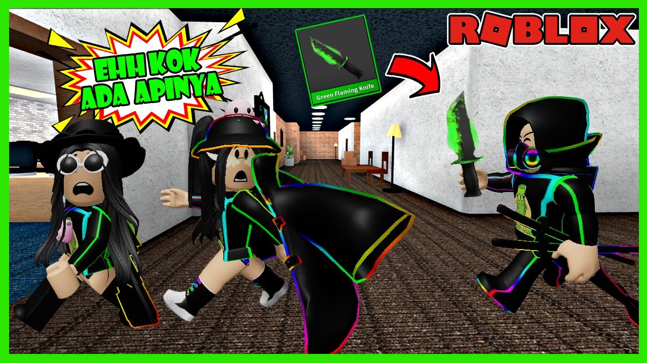 Pakai Effect Green Flaming Knife Auto Rata (Murder Mystery 2) - Roblox ...