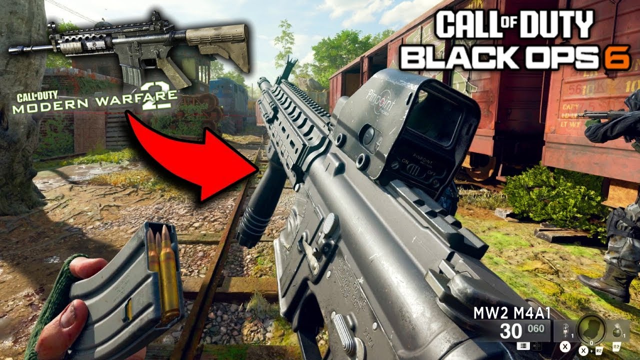 Classic MW2 OG M4A1 Recreation Gunplay in Black Ops 6 BETA Gameplay ...