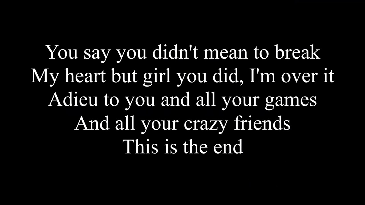 Jonas Brothers - Goodnight And Goodbye (Lyrics on Screen) - YouTube