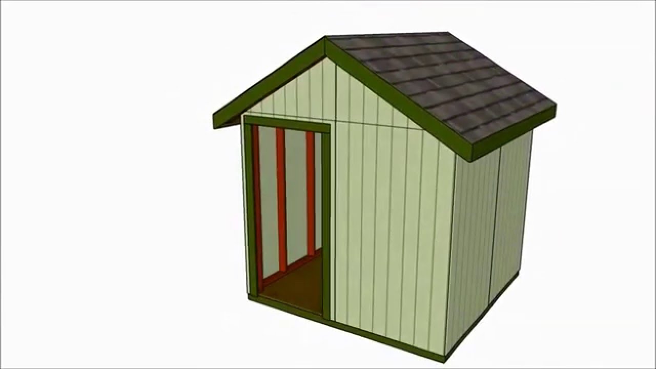 8x8 Shed Plans YouTube