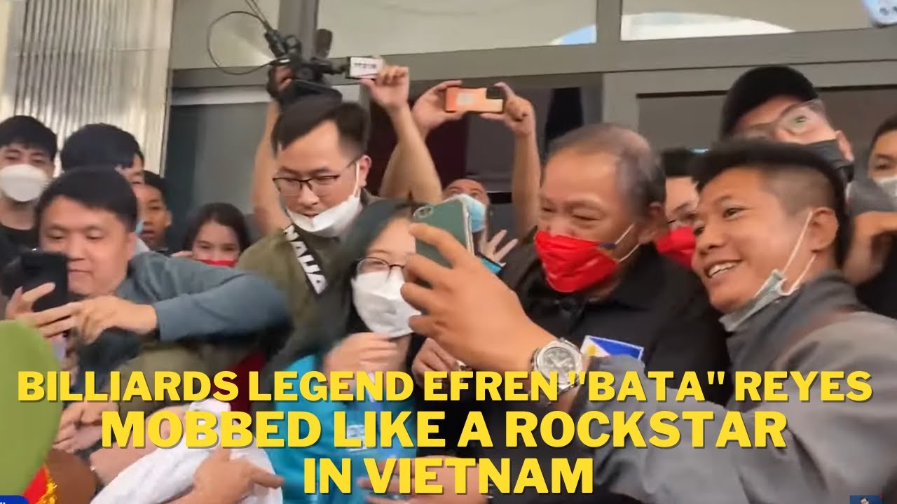 EFREN "BATA" REYES MOBBED LIKE A ROCKSTAR BY VIETNAMESE FANS AT SEA ...