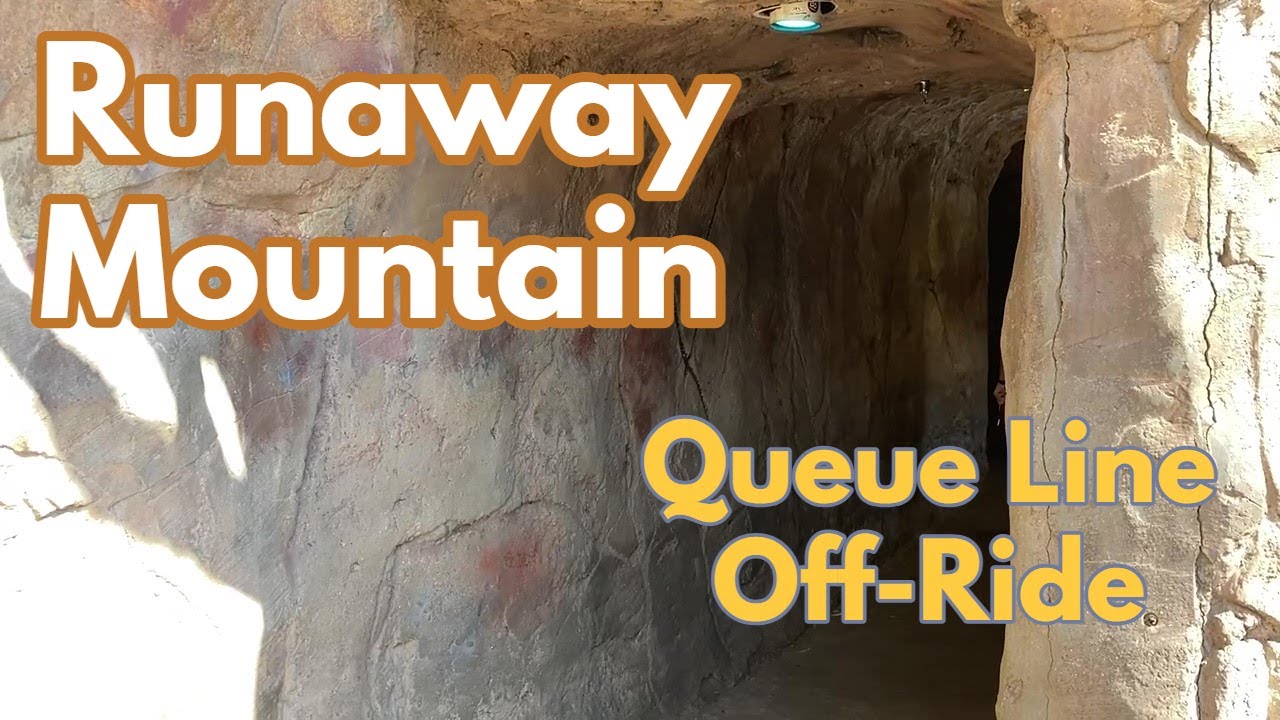 Runaway Mountain @ Six Flags Over Texas | Off-Ride (Queue Line) - YouTube