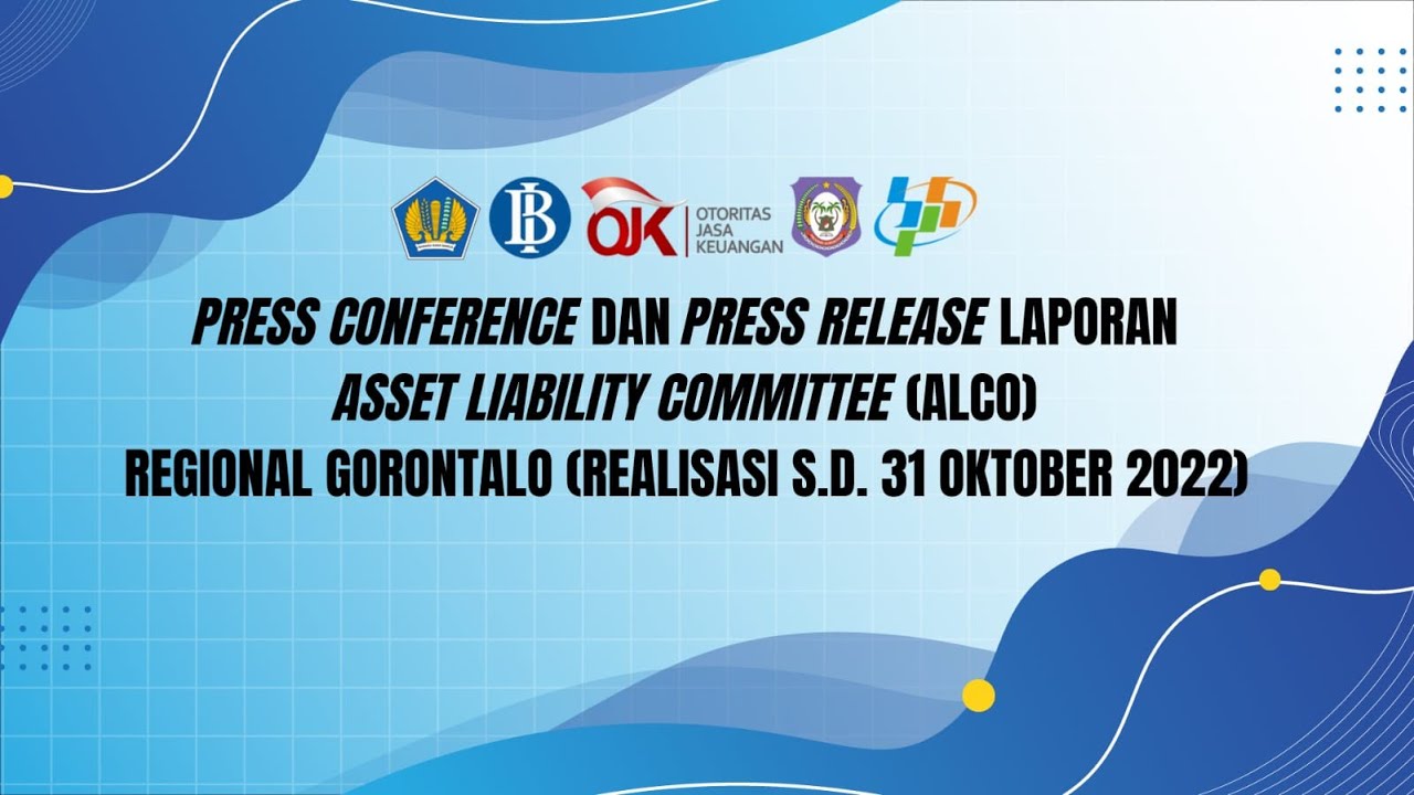 Press Conference Asset Liability Committee (ALCo) Regional Gorontalo ...