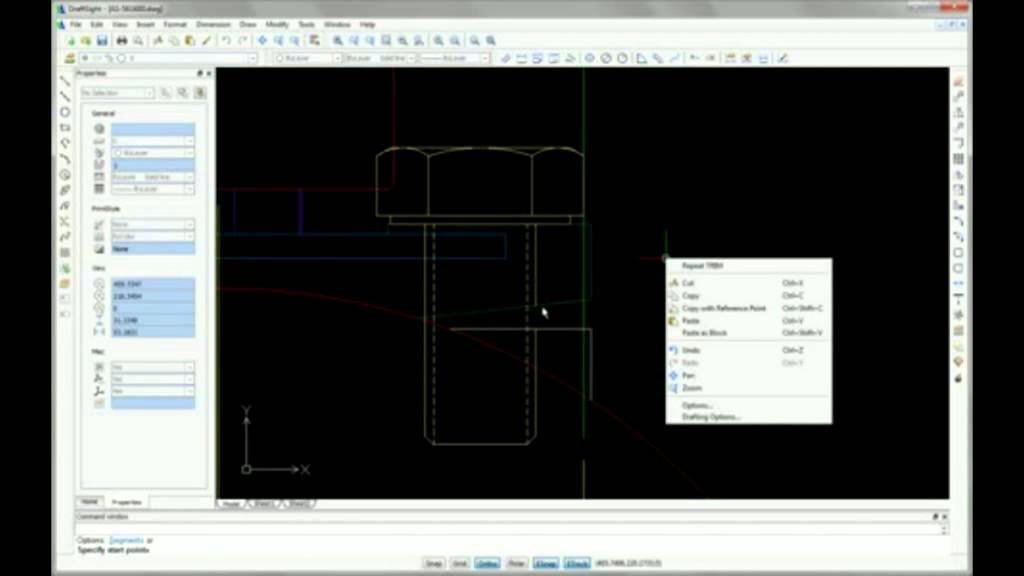 AutoCad en Linux, DraftSight - YouTube