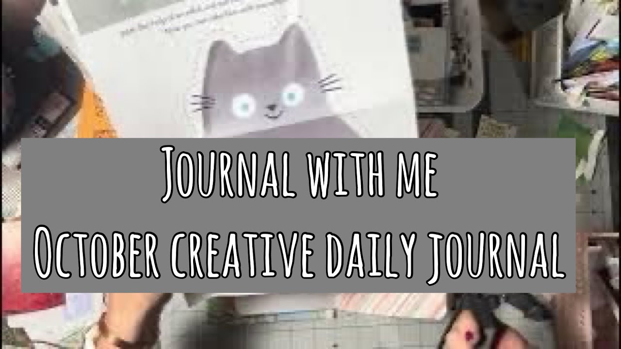 Journal with me - October creative daily journal - YouTube