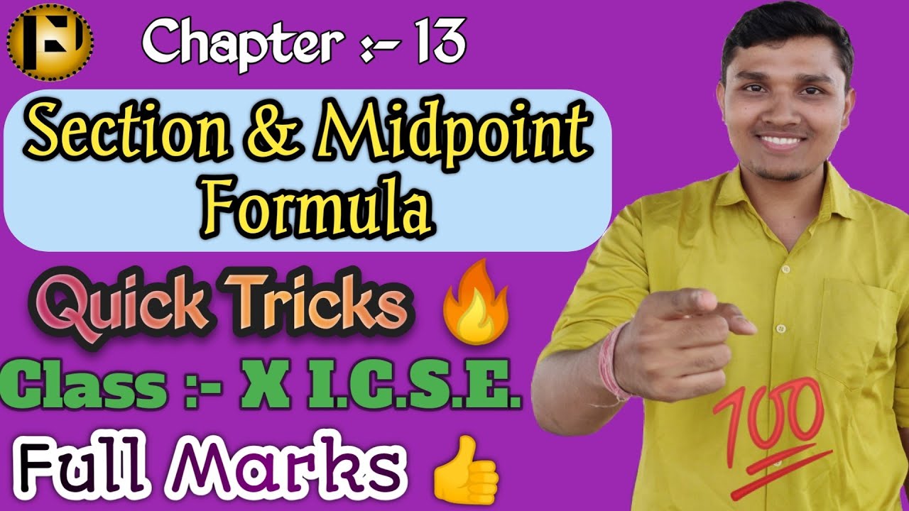 Section and Midpoint formula | Class 10 Maths | Section Formula ...