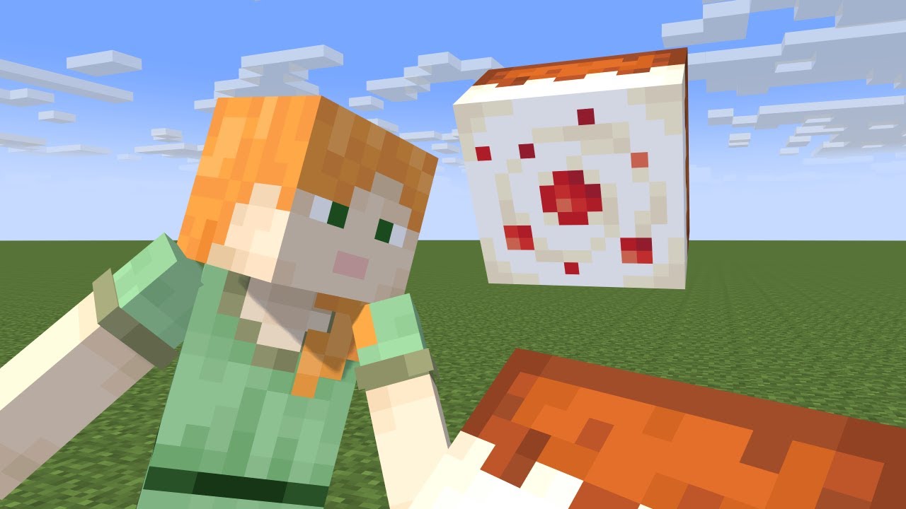 Alex Vs Cake chest monster [Minecraft animation] - YouTube