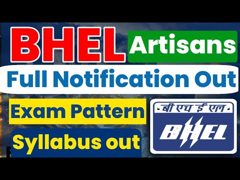 BHEL Artisan Full Notification 2025 Out | BHEL Artisan Syllabus 2025, BHEL Artisan Exam Pattern ...