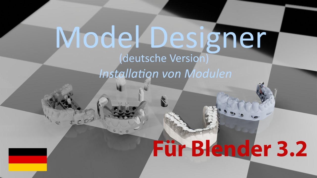 B4D Model Designer u. Modul Installation (Blender 3) - YouTube