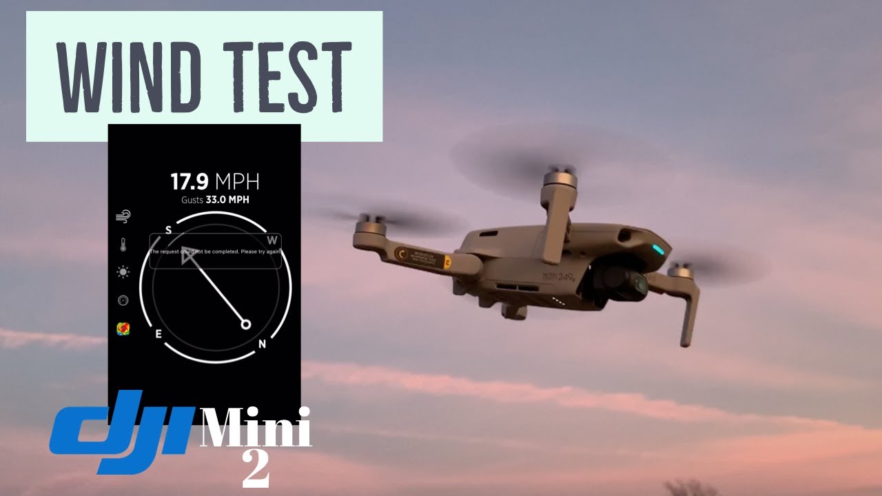 DJI Mini 2 Wind Test - YouTube