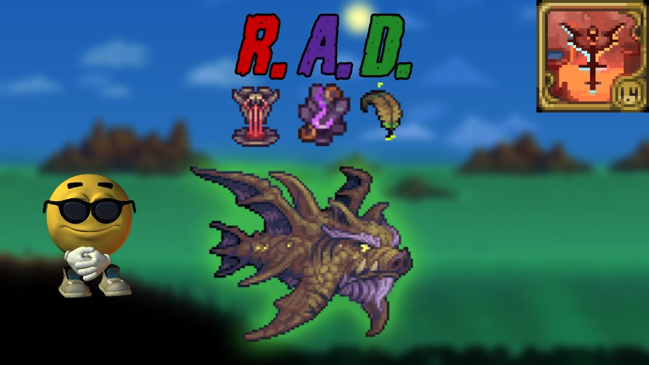 R.A.D. mode Calamity Mod The Old Duke NoHit - YouTube