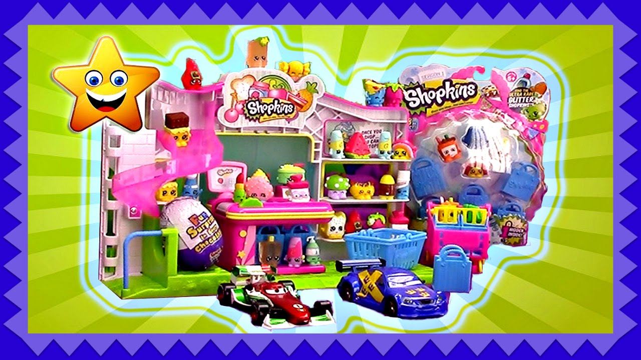 Shopkins 5 pack Kinder Suprise Egg Cars 2 World Prix Spiderman Angry ...