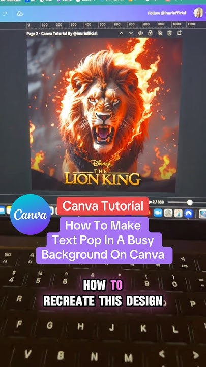 Canva Tutorial - How To Make Text Pop On A Busy Background Using Canva - YouTube