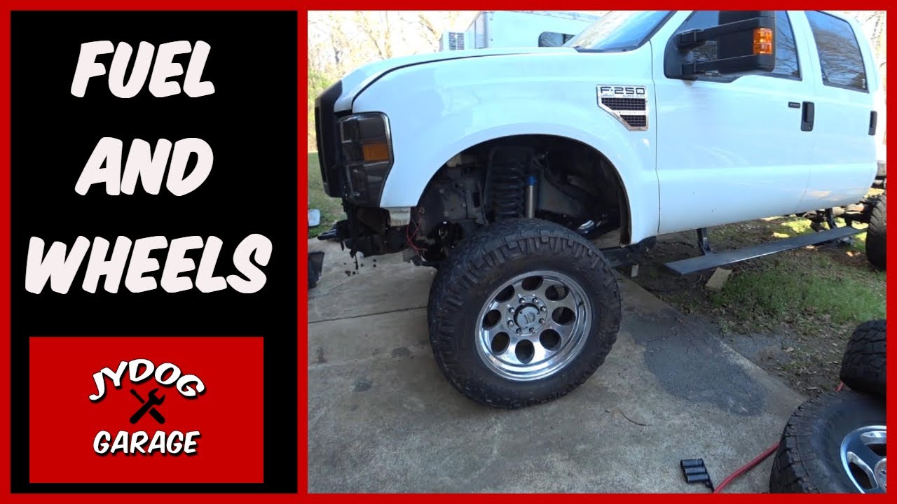 6.4 Ford F250 to 12 valve Cummins Swap - Fuel and Wheels - YouTube