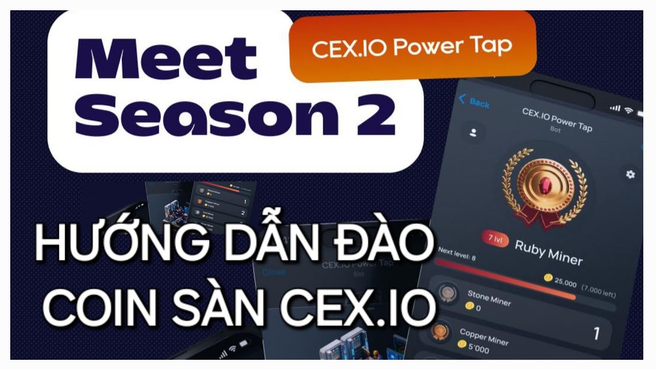 Cách Tăng Tốc Đào CEXP Cực Nhanh Coin Sàn Cex.io Vòng 2 Bot Tap ...