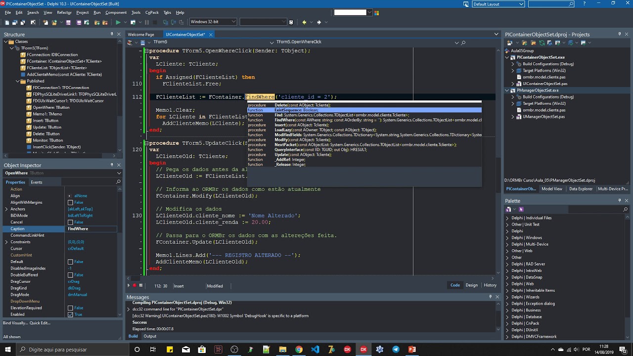 Aula 05 - Operações de CRUD com IContainerObjectSet ou ...