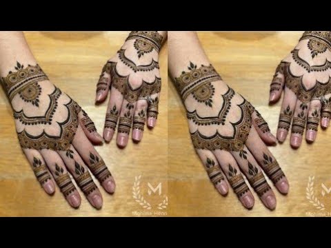 Back hand mahandi design simple and beautiful/mehndi design simple ...