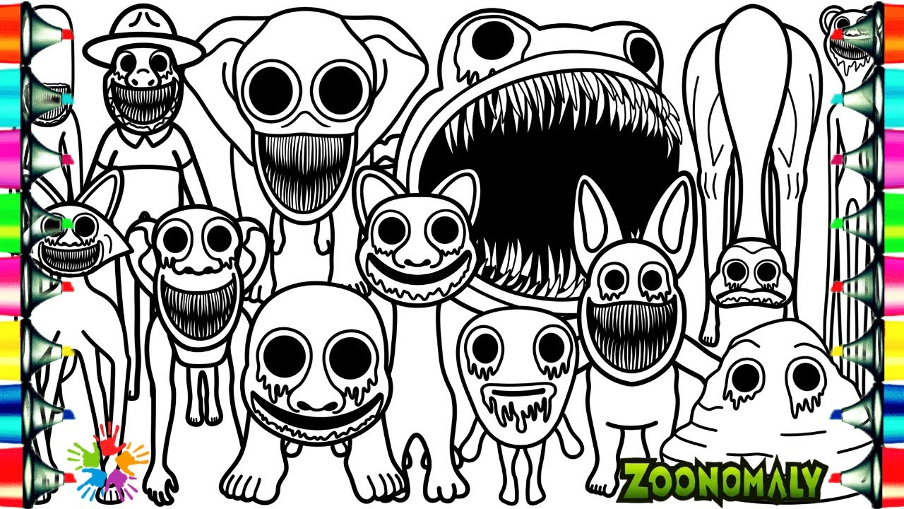 Zoonomaly Coloring Pages / How To Color All Zoonomaly Monsters / NCS ...