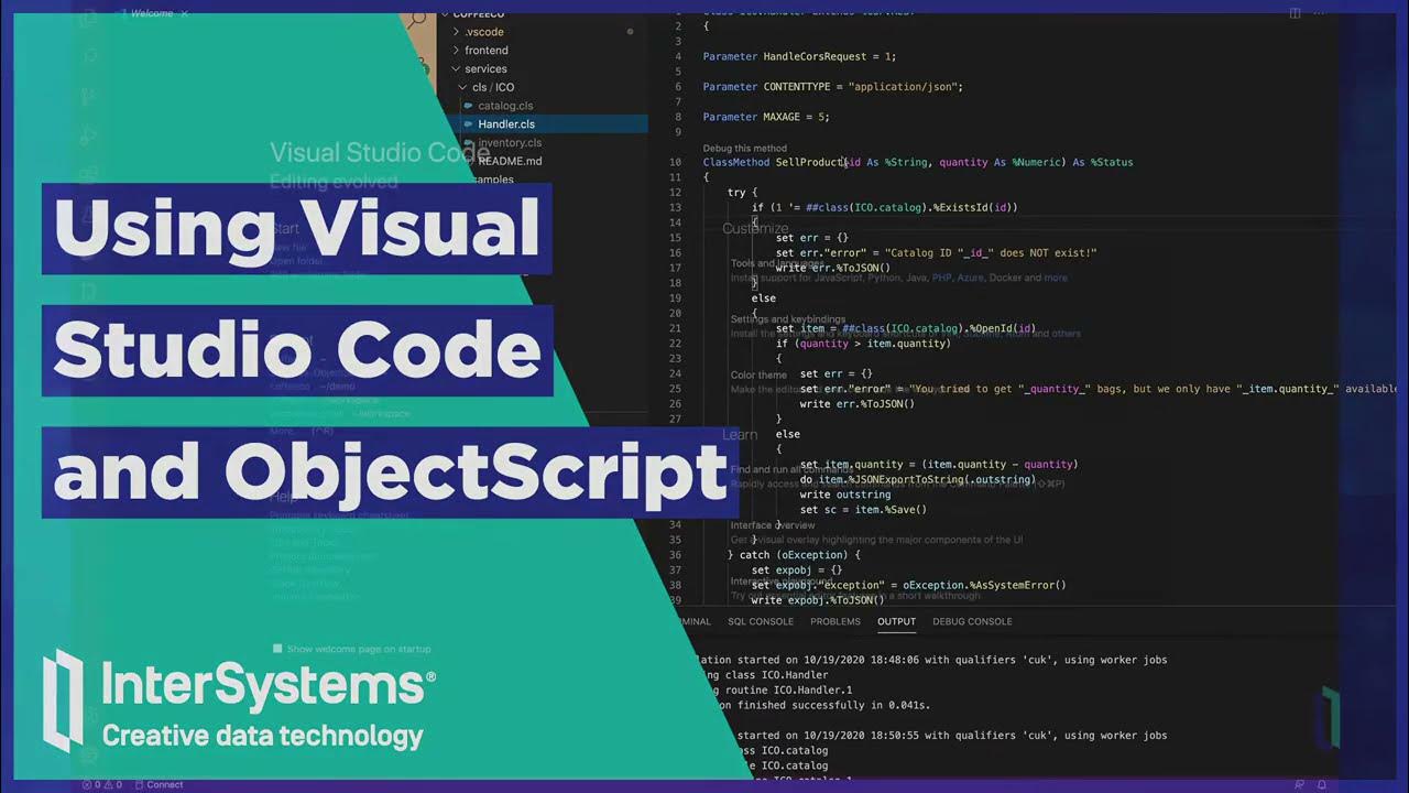 Cómo usar Visual Studio Code y ObjectScript - YouTube