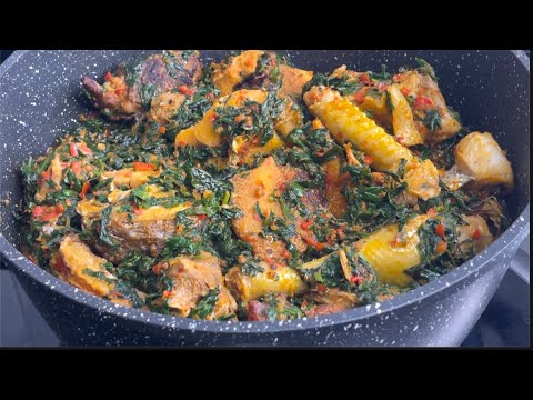 How to Cook Delicious Vegetable Soup | Efo riro | Vegetable Soup Recipe ...