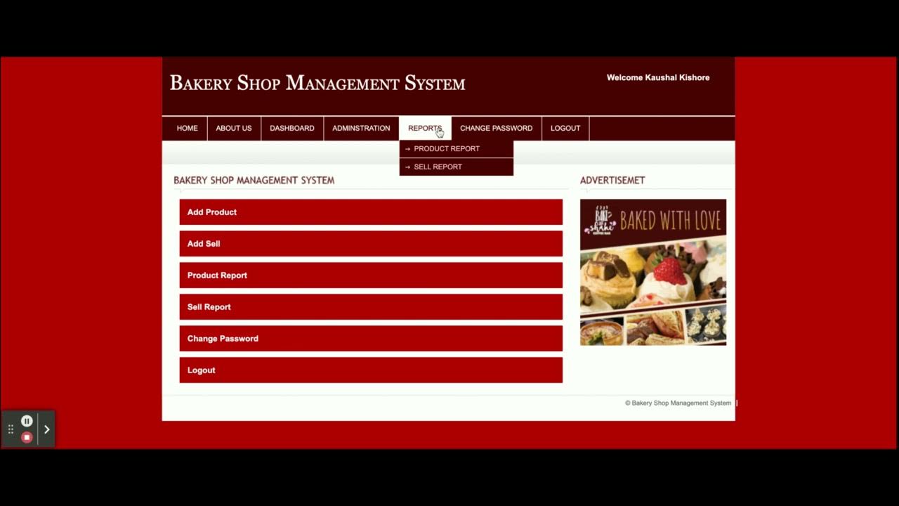 Bakery Shop Management System | PHP and MySQL Project Source Code | PHP MySQL CRUD Project - YouTube