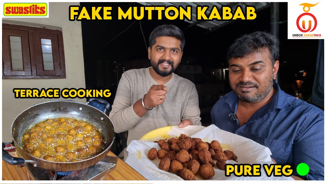 Terrace Cooking S3 E9: Veg Lover's FAKE Mutton Kabab Recipe | Kannada ...
