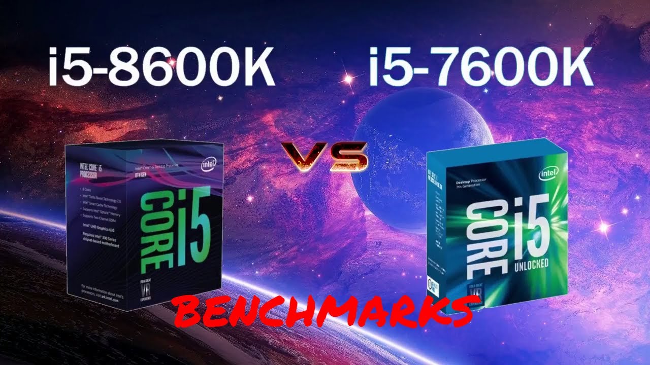 i5 8600k vs i5 7600k Gaming Benchmarks - YouTube