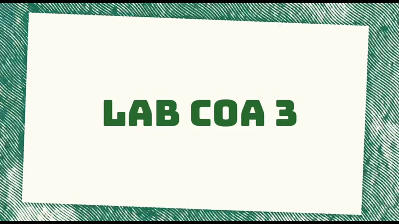 Lab 3 COA Program 2 - YouTube