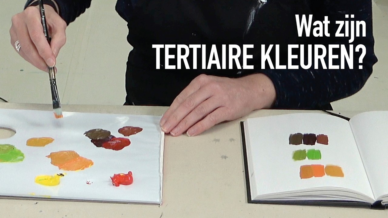 Wat zijn tertiaire kleuren? Tussen- of "modder" kleuren? - YouTube