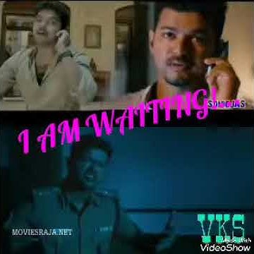 Thalapathy | Vijay | Mass dialogue | I am Waiting | - YouTube