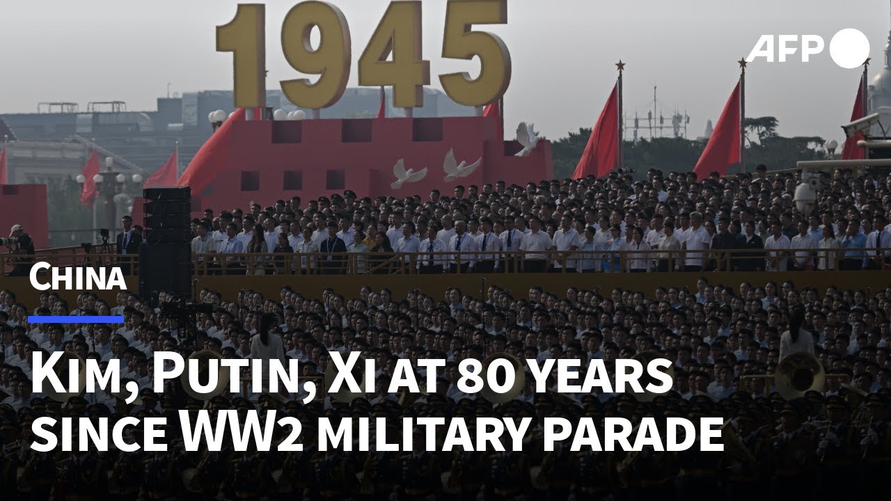 Massive military parade begins in Beijing | AFP - YouTube