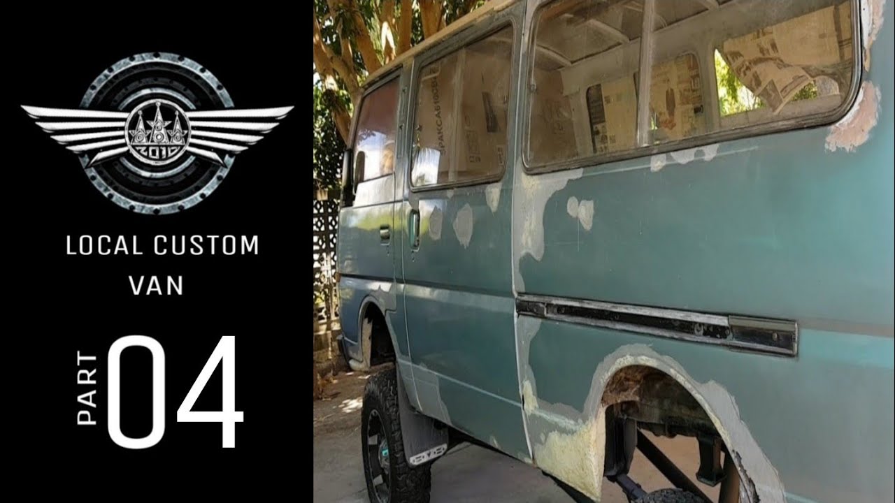 LOCAL CUSTOM VAN.. Part. 4 " Body Repair with Epoxy putty " - YouTube