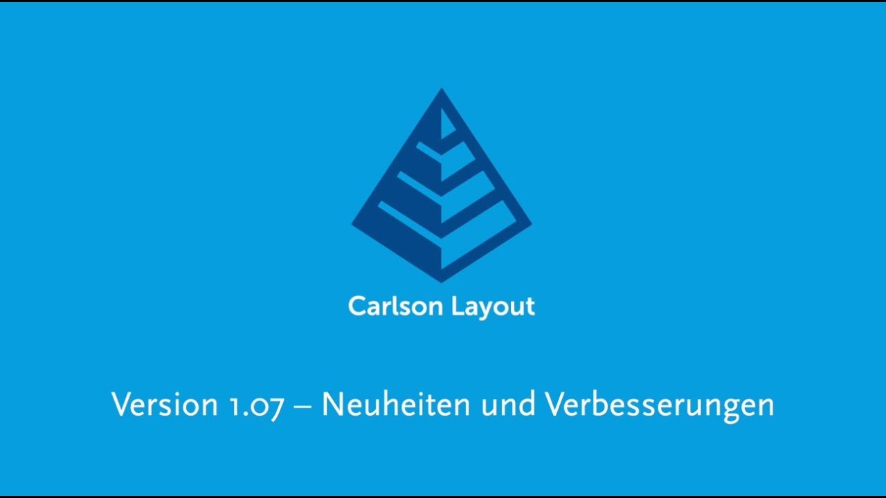 Carlson Layout - Neues in der Version 1.07 - YouTube